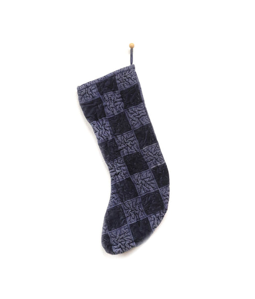 Checkmate Navy Stocking – S. Flynn Home